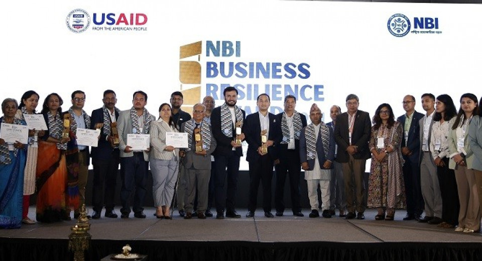‘NBI Business Resilience Award’ द्वारा निजी क्षेत्रका व्यवसायी सम्मानित